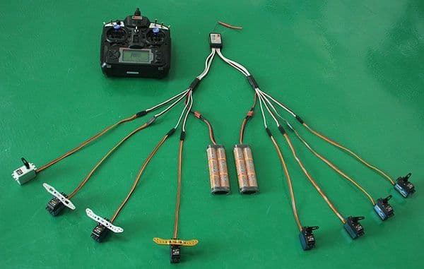 4-way HV Servo Direct Power Supply Connector W/BEC FE-DPC-4