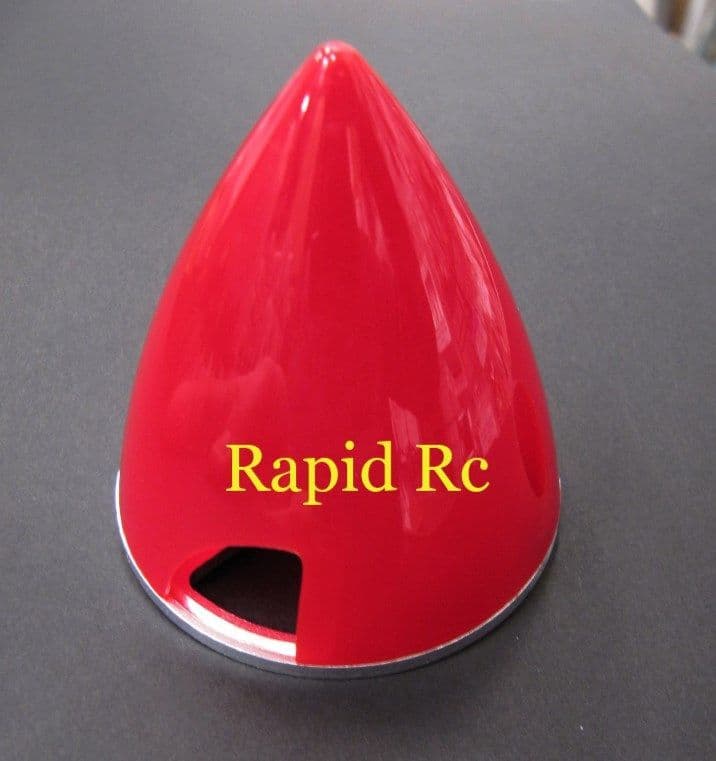 45mm red Spinner with Aluminium Back plate