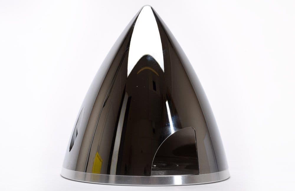 75mm Chrome Spinner with Aluminium Back plate Chrome E-IRVSPIN75CR
