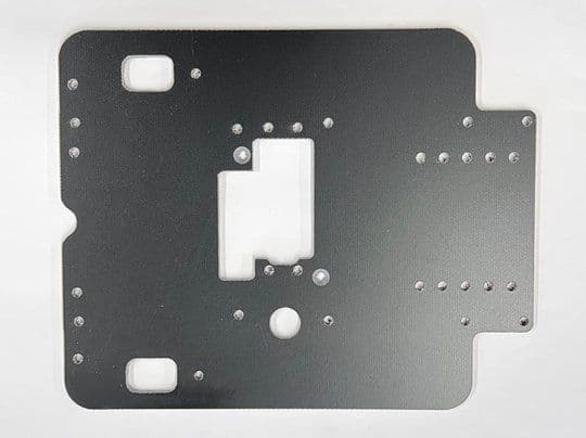 Banger Top Plate For Alloy Mechanical K10 Long Wheelbase 2 4mm Black