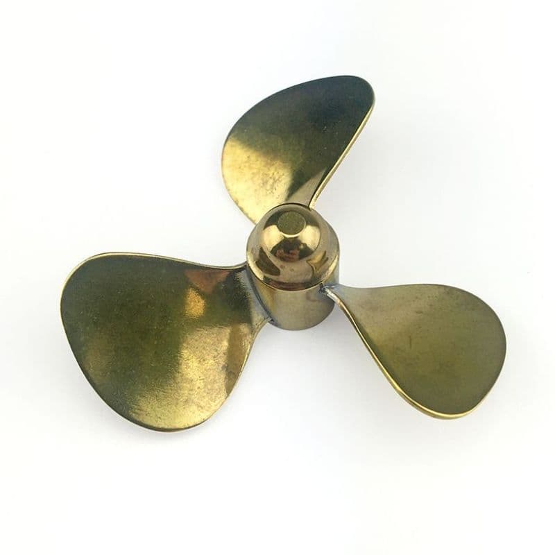 Brass Propeller Classic 3 Blade 45mm M4 LH H-AS13454L