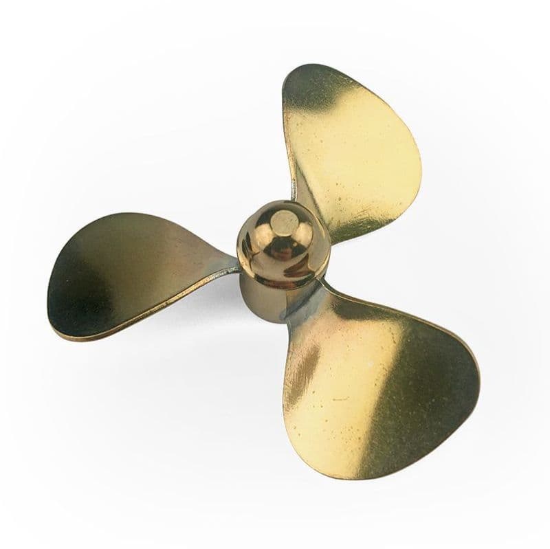 Brass Propeller Classic 3 Blade 45mm M4 RH H-AS13454R