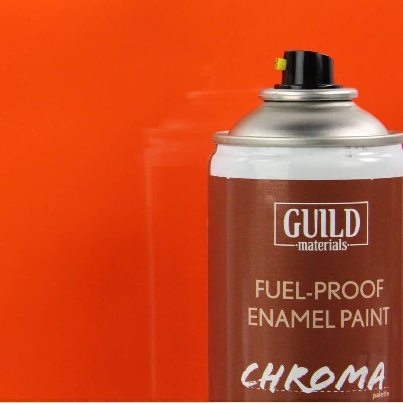 Chroma Enamel Fuelproof Paint Gloss Orange 400ml Aerosol