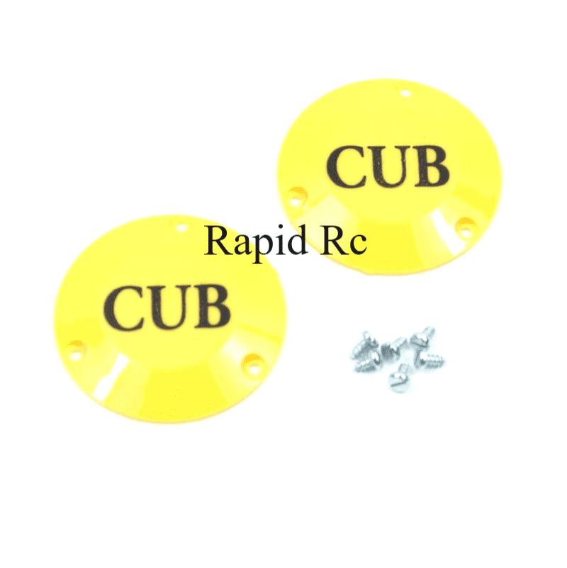 Dubro 1/3 Scale J-3 Cub Wheel Replacement Cub Caps 2 Pack F-DB558CC