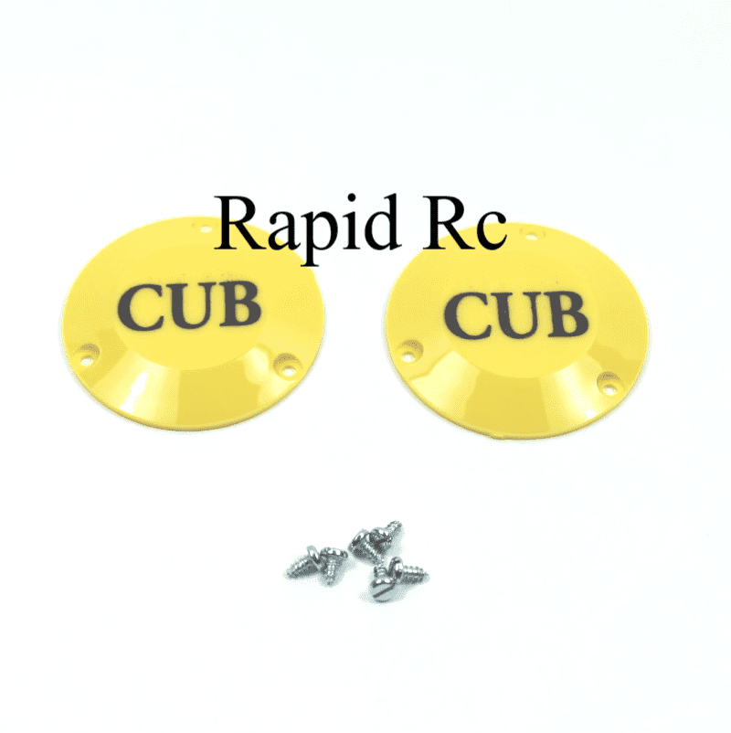 Dubro 1/3 Scale J-3 Cub Wheel Replacement Cub Caps 2 Pack F-DB558CC