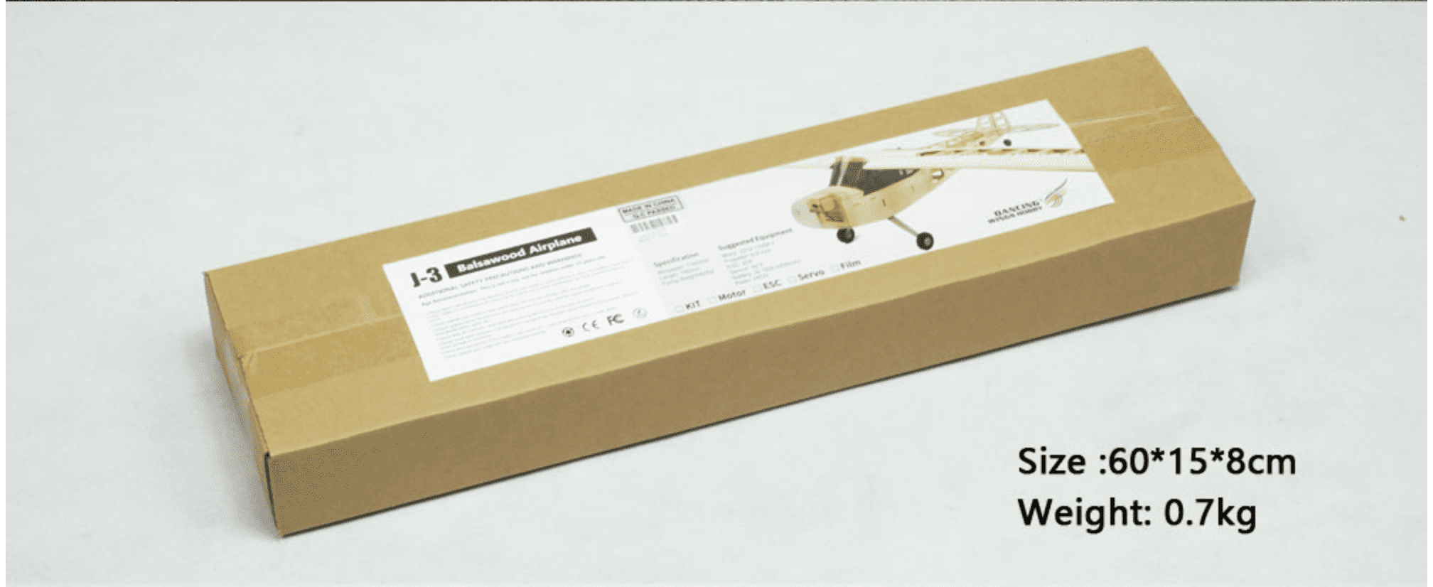 DW J3 CUB BALSA KIT 1 2M S0801