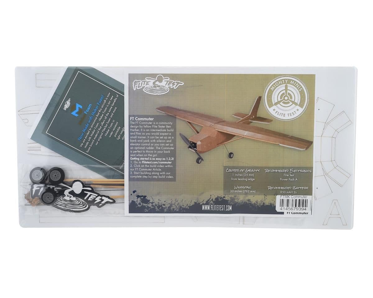 Flite Test Commuter "Maker Foam" Electric Airplane Kit 762mm