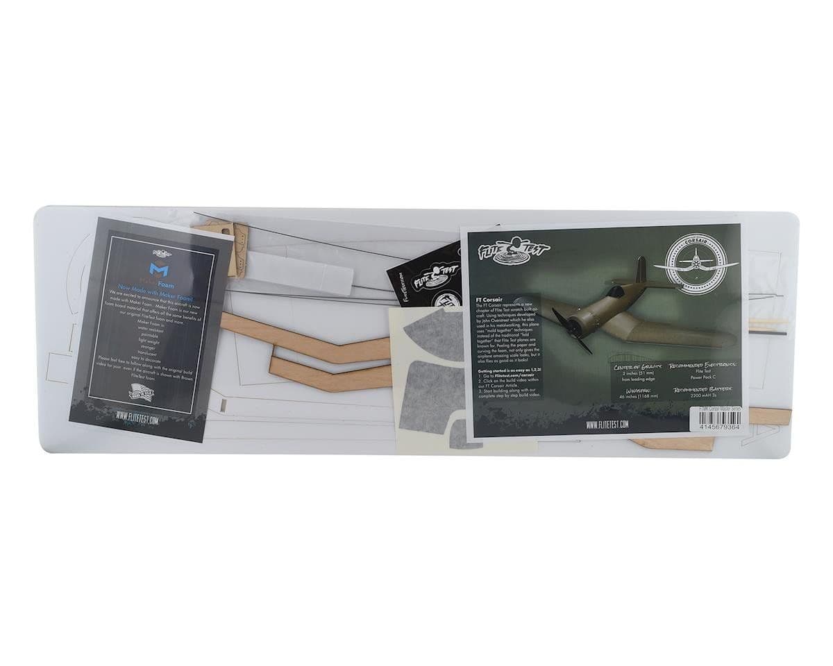 Flite Test Master Series Corsair "Maker Foam" Electric Airplane Kit 1168mm