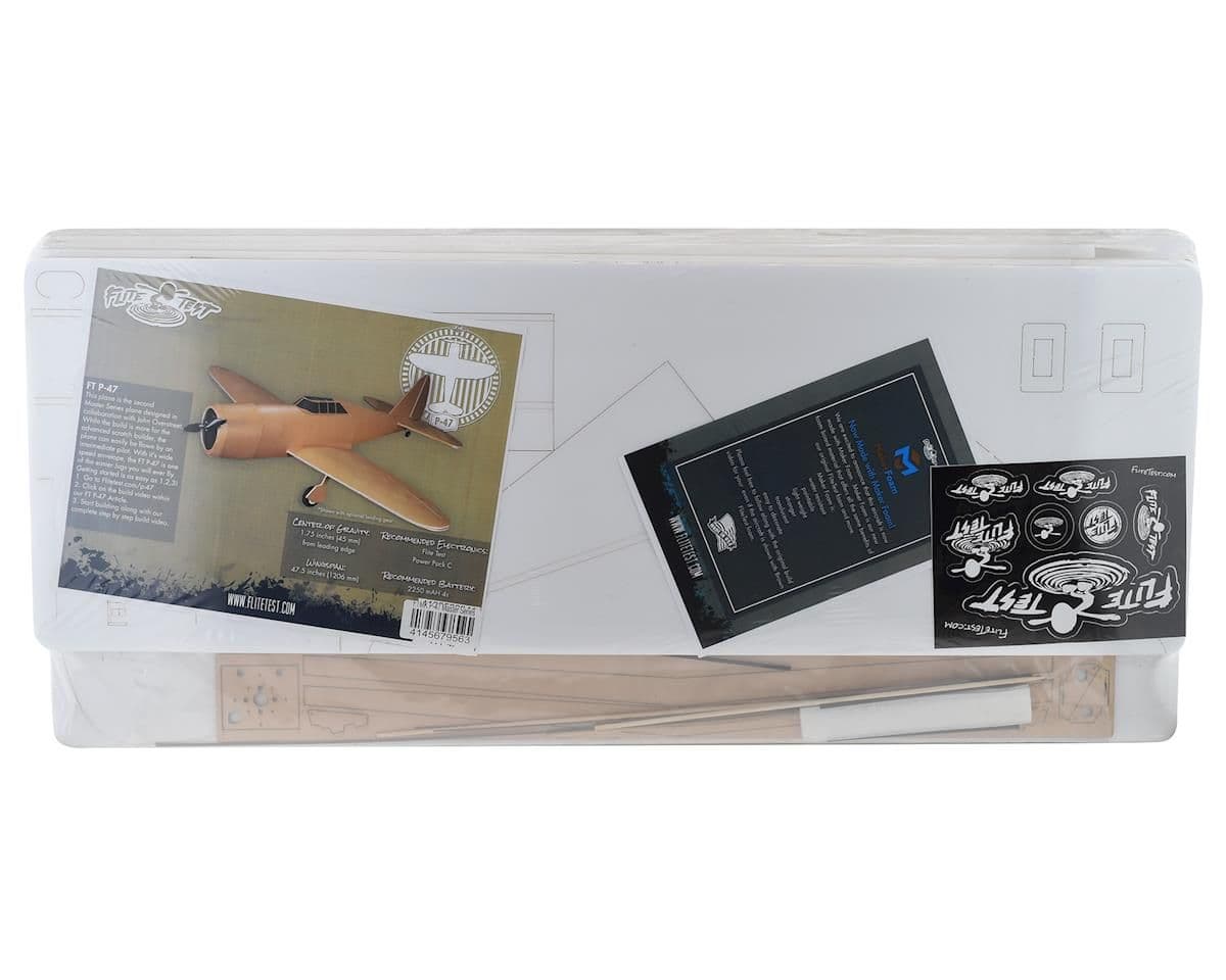 Flite Test Master Series P-47 "Maker Foam" Electric Airplane Kit 1206mm