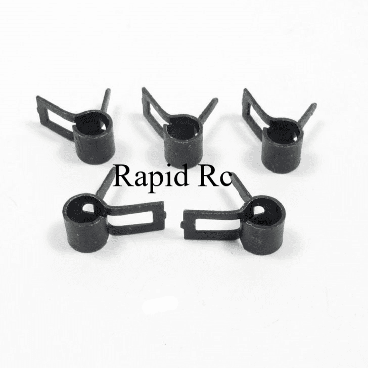 Fuel Line Retaining Clips 5mm Black 5pcs