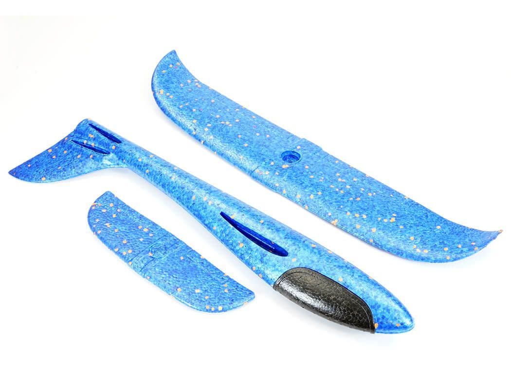 HAND CHUCKIE FOAM GLIDER BLUE 480MM WINGSPAN