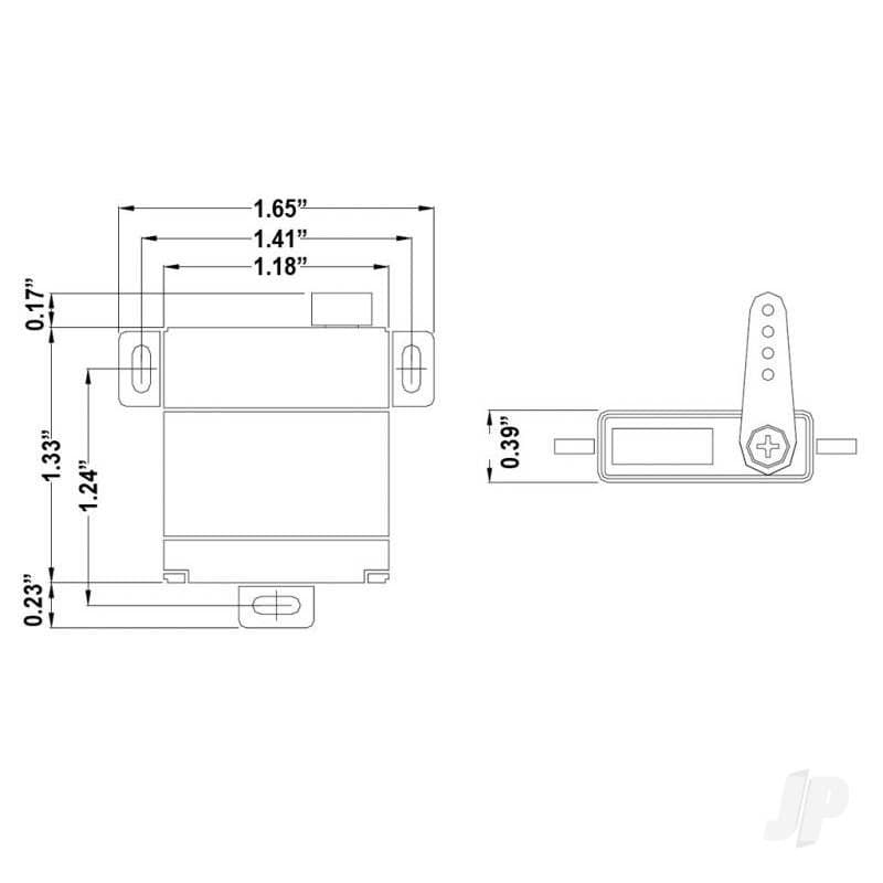 Hitec HS5125MG Digital Wing Servo 10mm Thickness