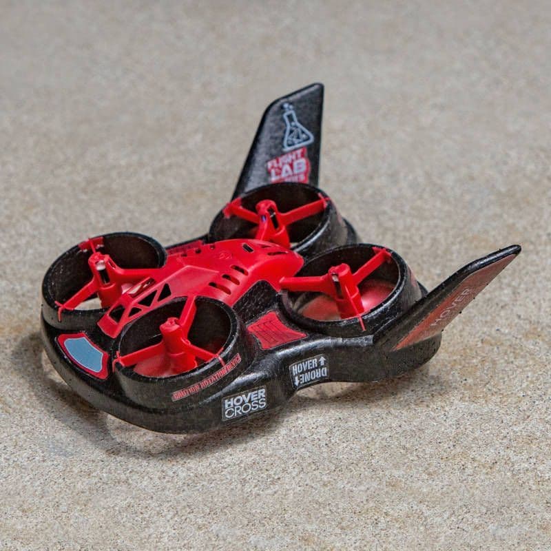 HoverCross 2-in-1 Ready-to-Fly Quadcopter and Hovercraft Red