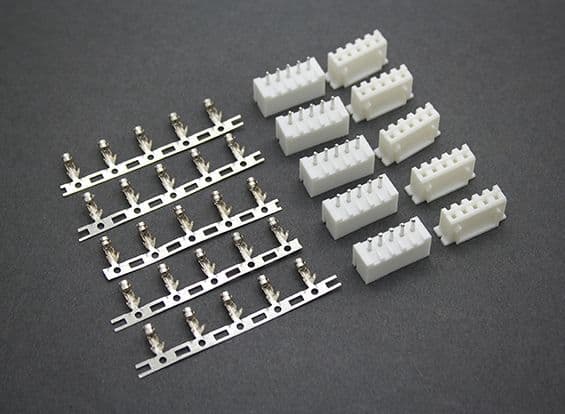 JST-XH 4S 5 Pin Balancer Connectors Male/Female 5 pairs