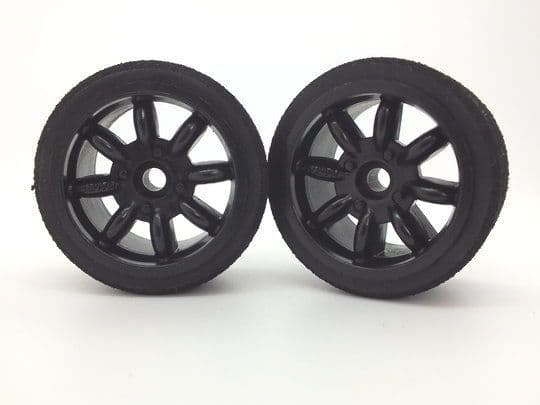 Kamtec Black Bearing Front Minilite Wheels and UFRA 46 Tyres Trued and ...