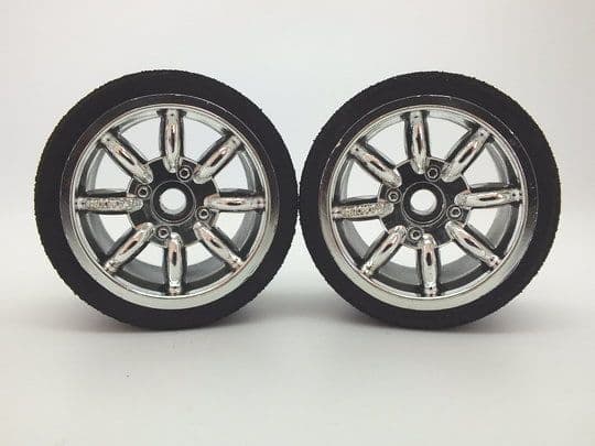Kamtec Chrome Bearing Front Minilite Wheels and UFRA 46 Tyres Trued and ...