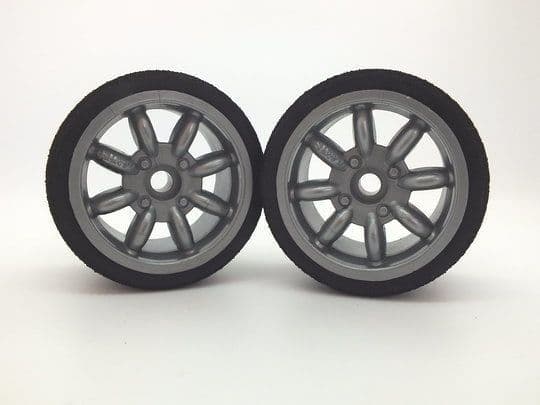 Kamtec Silver Bearing Front Minilite Wheels and UFRA 46 Tyres Trued