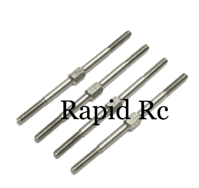 Kuza Adjustable Pushrods Stainless Steel 35cc 2 5x60mm KA04CBS1