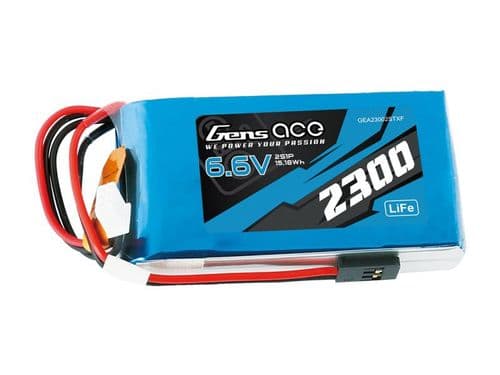 LiFe 2S 6 6V 2300mAh Tx with Futaba O-G2S2300-TX