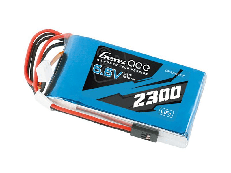 LiFe 2S 6 6V 2300mAh Tx with Futaba O-G2S2300-TX