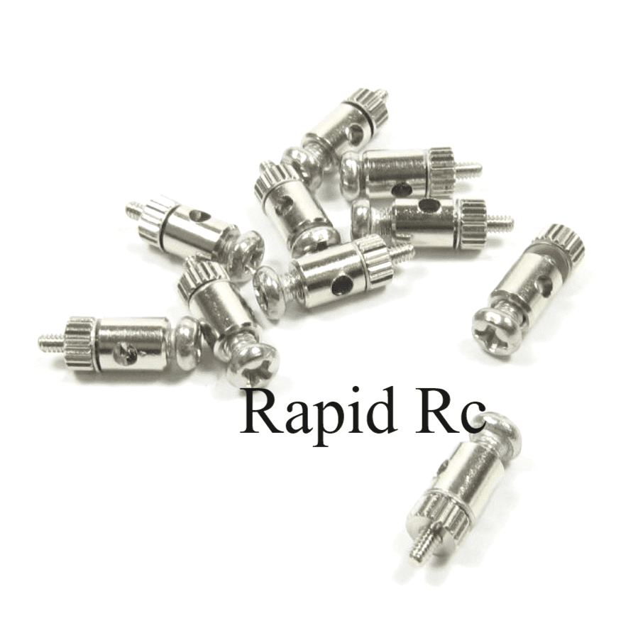 Linkage Stopper for 1 8mm rods threaded base 10pcs/set screw type