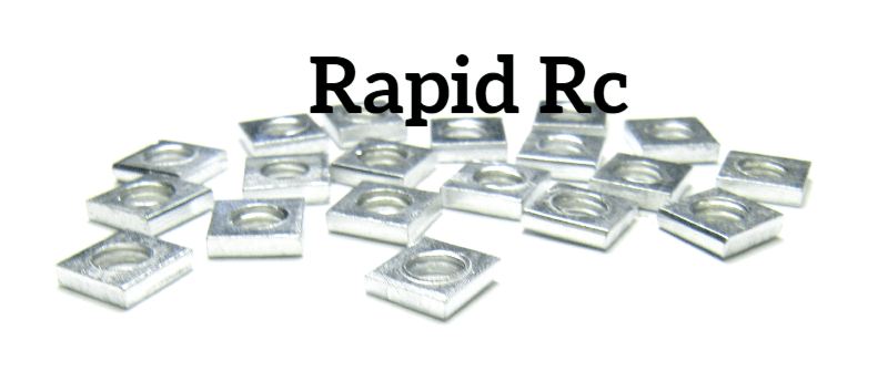 M3 Steel Square Nuts zinc plated 5x5mm