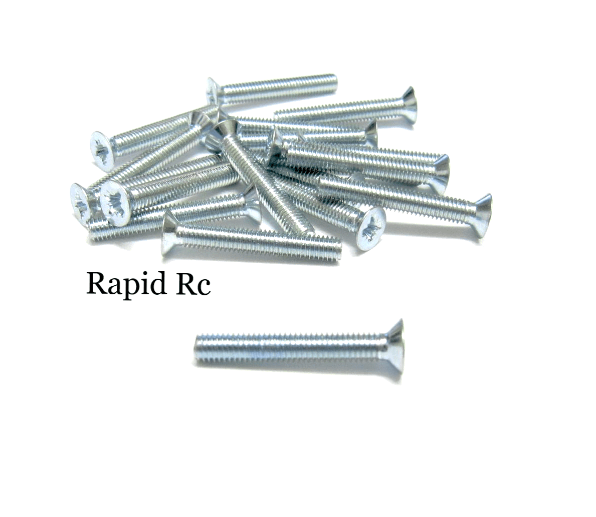 M3x20mm Countersunk Pozi Machine Screw Bright Zinc
