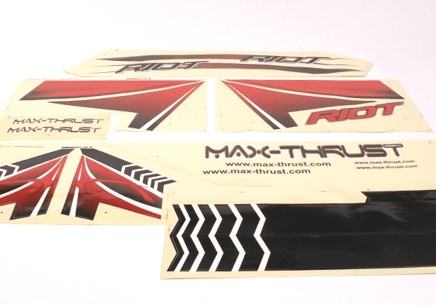 MAX THRUST RIOT DECAL SHEET RED