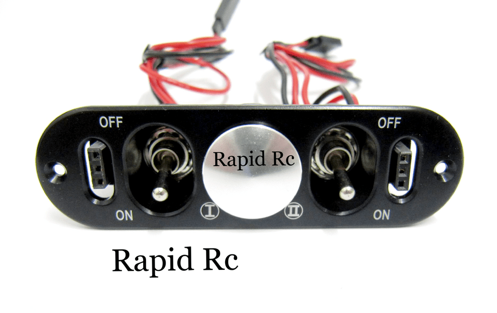 Medium Duty Double Futaba/JR Switch Harness with Built in Charging ...