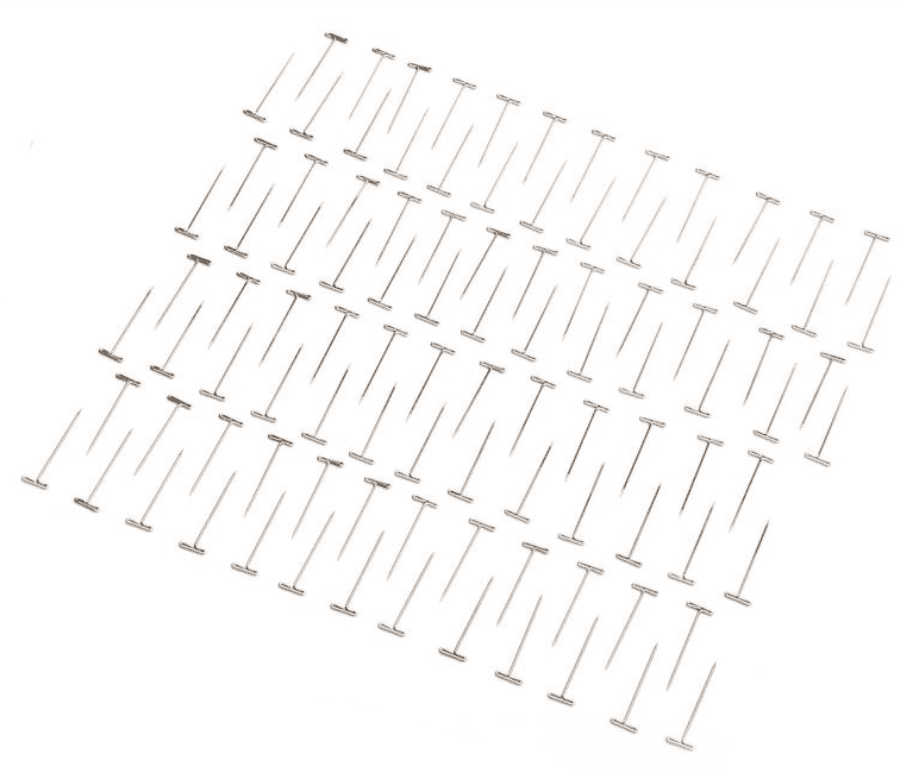 Modelling pins Dubro 1 00" 25mm Nickel Plated T-Pins 100 Pack T-DB252