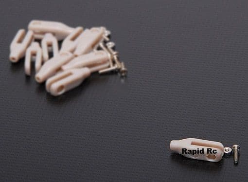 Nylon Clevis Grey M2 L23 10 sets