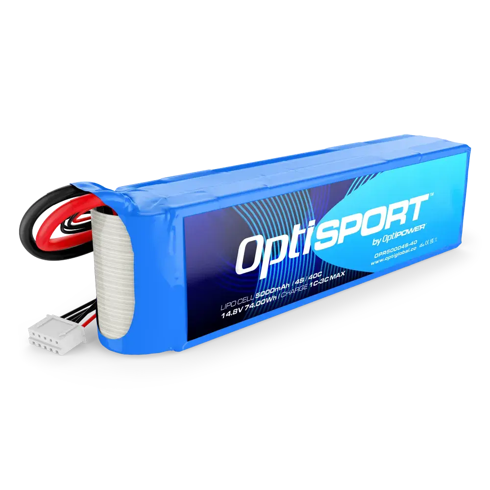 Optisport 4S 14 8v 5000mAh 40C LiPo Battery OPR50004S-40