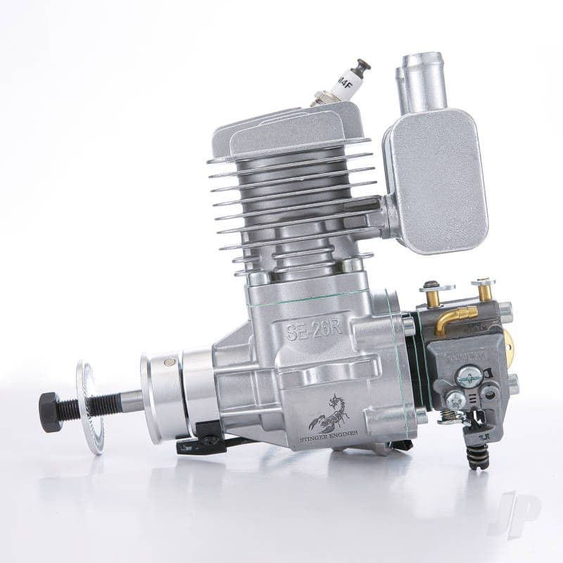RCGF Stinger 26cc Single Cylinder Rear Exhaust 2-Stroke Petrol Engine