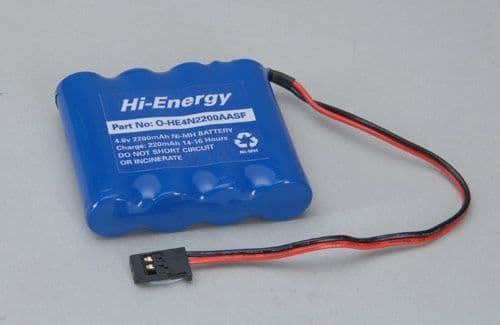 Ripmax Hi-Energy 4 8V 2200mAh Ni-MH Rx Pk Flat O-HE4N2200AASF
