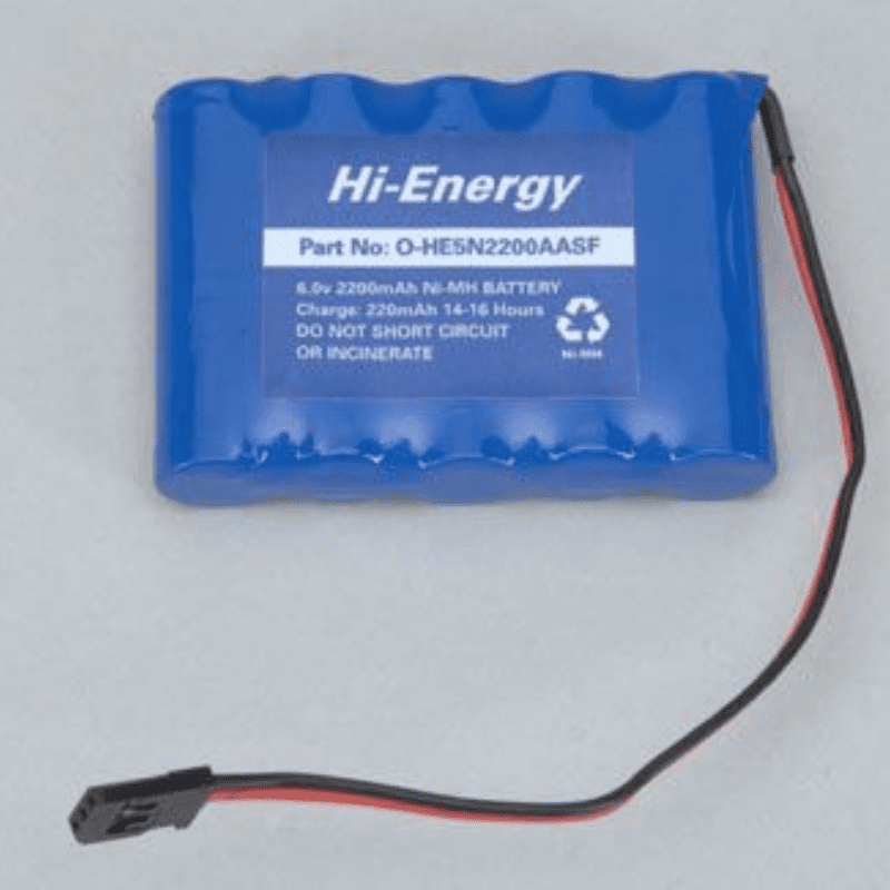 Ripmax Hi-Energy 6V 2200mAh Ni-MH Rx Pack Flat O-HE5N2200AASF