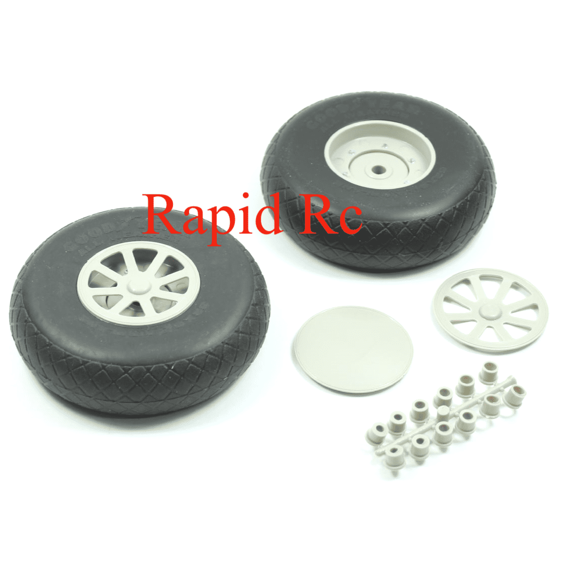 Robart Scale Wheel-Diamond Tread 3 75"/Pr F-RB136