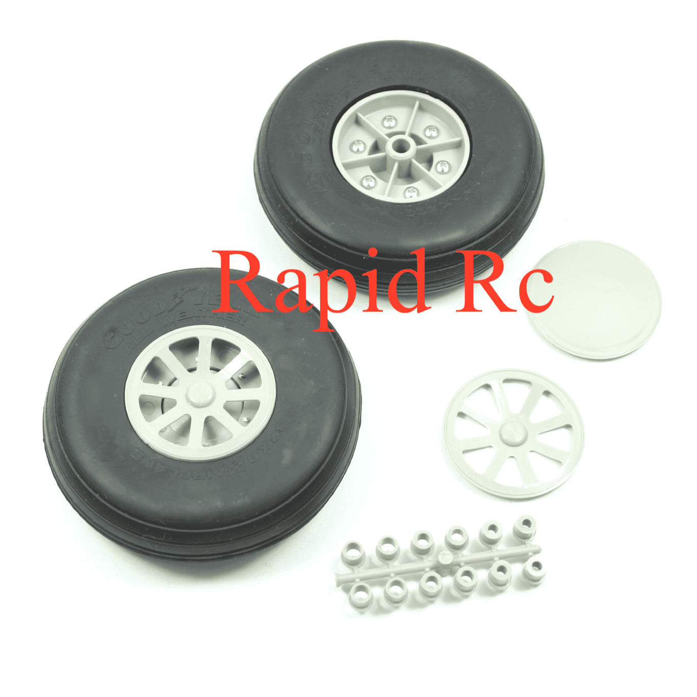 Robart Scale Wheel-Straight Tread 2 25"/Pr F-RB111