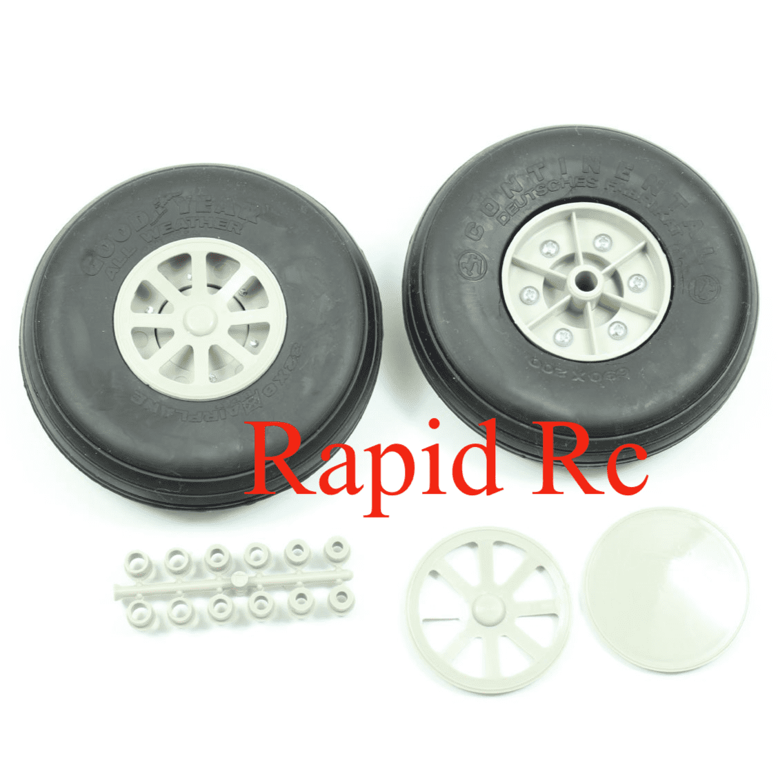 Robart Scale Wheel-Straight Tread 3"/Pr F-RB114