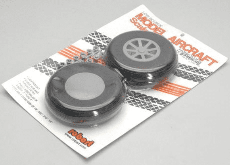 Robart Scale Wheel-Straight Tread 4"/Pr F-RB118