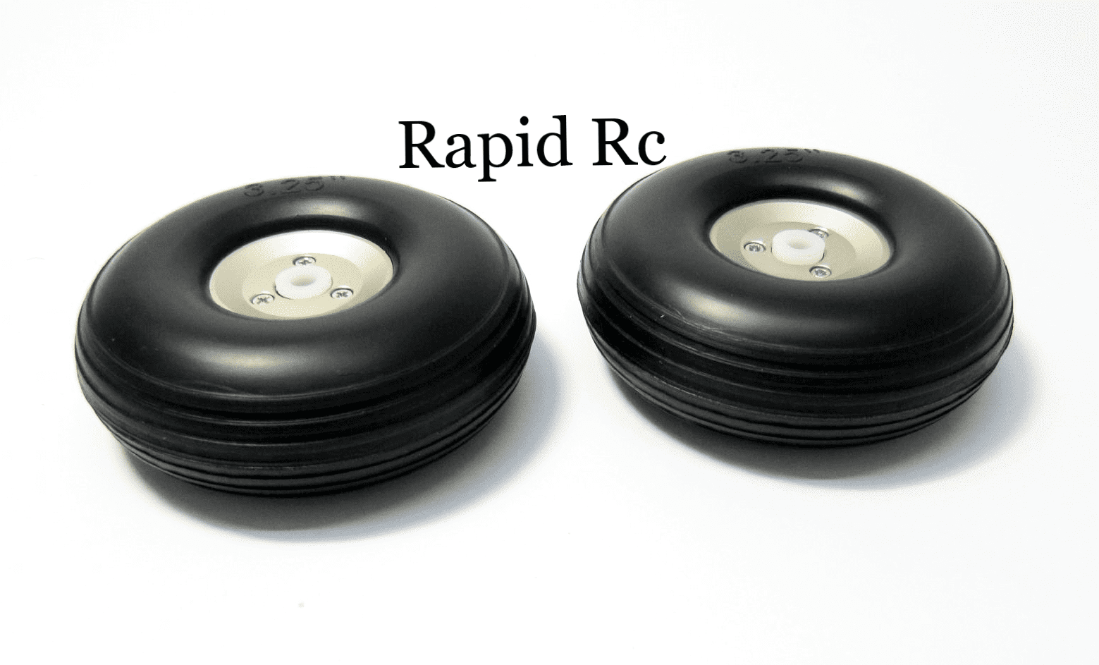 Scale Alloy Hub Rubber Wheel 2 75" / 70 mm 2pc