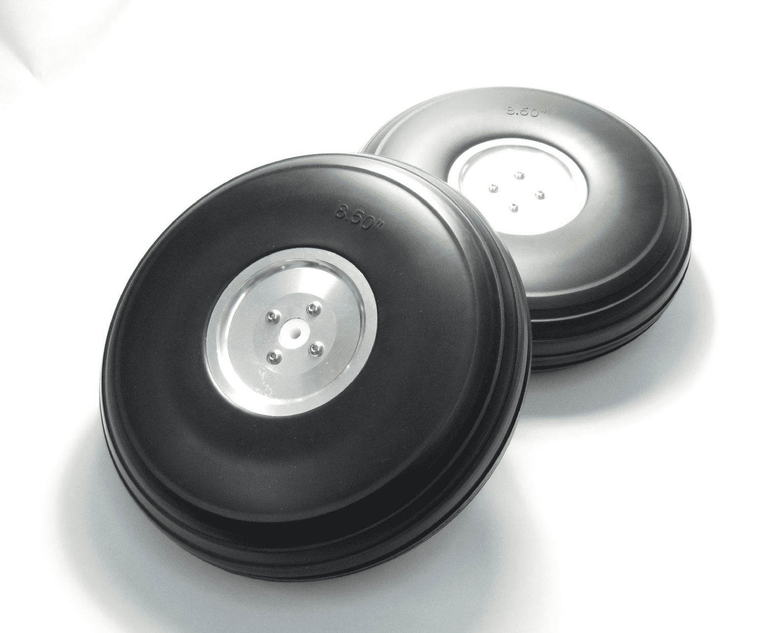Scale Alloy Hub Rubber Wheel 7" / 175 mm 2pc