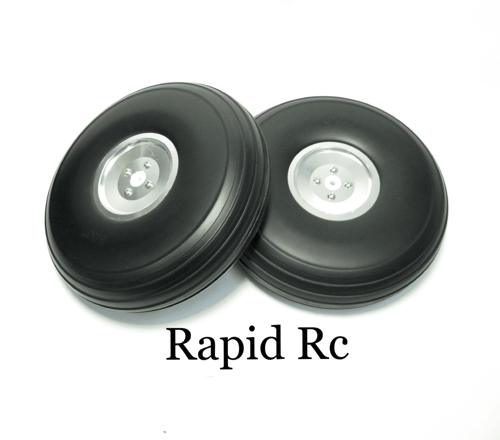 Scale Alloy Hub Rubber Wheel 8 5" / 212 5 mm 2pc