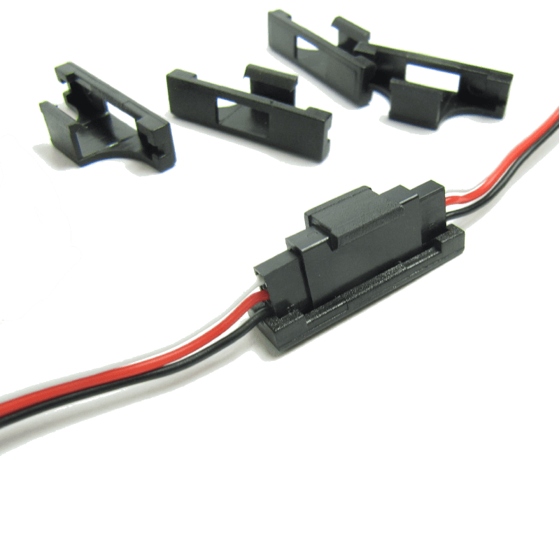 Servo Lead Locks 5pcs/bag Black clear side