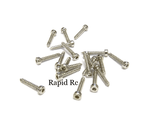 Servo Mounting Screws 2 5mm x 12mm Socket Head silver