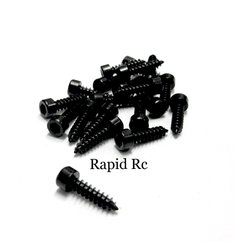 Servo Mounting Screws 3mmx12mm Socket Head Black