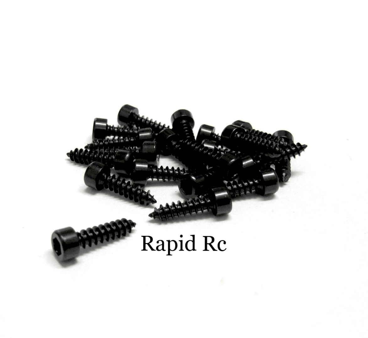 Servo Mounting Screws 3mmx12mm Socket Head Black