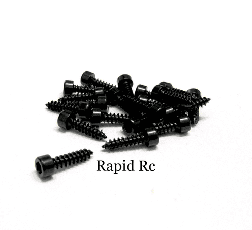 Servo Mounting Screws 3mmx12mm Socket Head Black