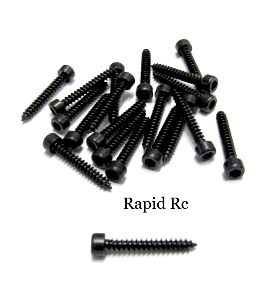 Servo Mounting Screws 3mmx20mm Socket Head Black