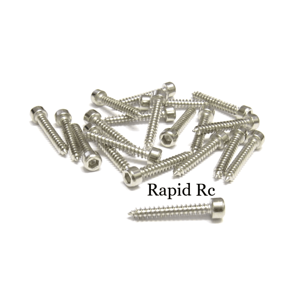 Servo Mounting Screws 3mmx20mm Socket Head silver
