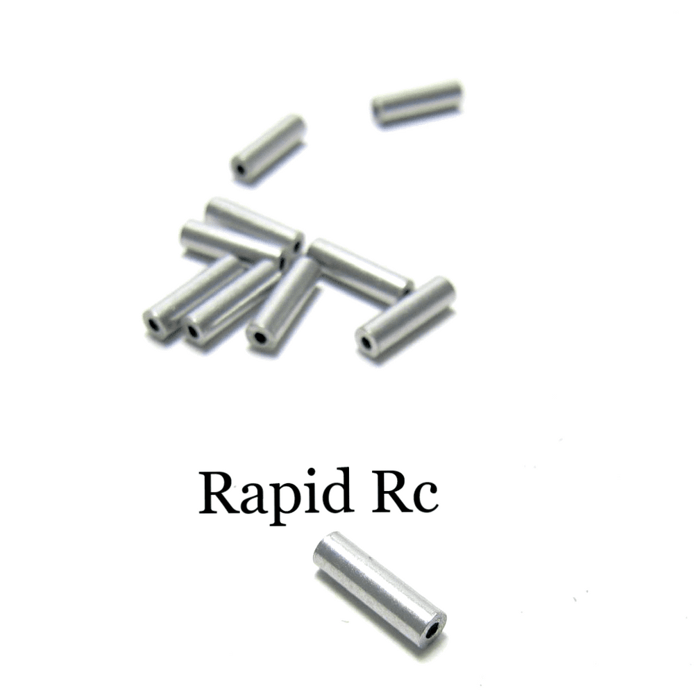 Small Aluminium Crimping Tube for Pull/Pull Wire 10pc